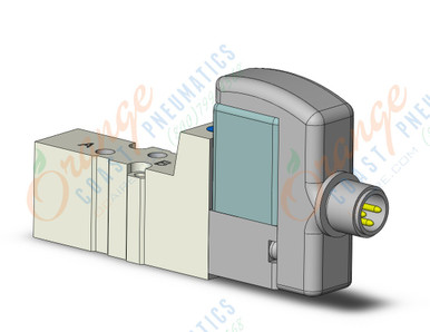 SMC SYJ3120-5WOZ-M3 syj3000 valve, 4/5 PORT SOLENOID VALVE - Orange ...
