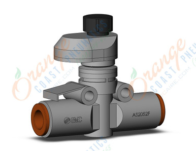 SMC AS2052FSG-09 speed controller, inline, with indicator, FLOW CONTROL ...