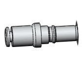 SMC KK3P-04H s coupler w/one touch fitting, KK S COUPLERS (sold in ...
