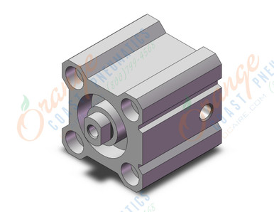 SMC NCQ2A16-10S cyl, compact, spr ret, NCQ2 COMPACT CYLINDER - Orange ...