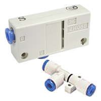 SMC NZHI07BS-07-07 vacuum ejector 1/4 sup, ZH VACUUM EJECTOR ...