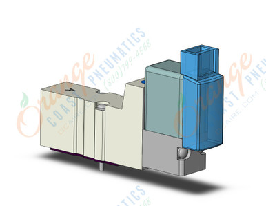 SMC SYJ3133-6MOZ valve, sol, SYJ3000 SOL VALVE 4/5 PORT*** - Orange ...