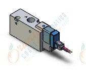 SMC SYJ712R-5LZ-01 valve, sol, body pt (dc), SYJ700 SOLENOID VALVE 3/PORT*** - Orange Coast ...