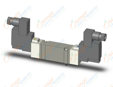 SMC SY7240-4DZ valve, dbl sol, base mt, din, SY7000 SOL/VALVE, RUBBER ...