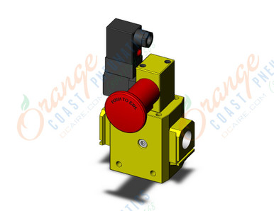 SMC AVL4000-N04-5D-R valve, soft start w/lock-out, AVL SOFT START LOCK ...