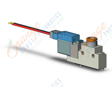 SMC VQZ115-5L1-C6 valve, body ported (dc), VQZ100 VALVE, SOL 3-PORT*** - Orange Coast Pneumatics