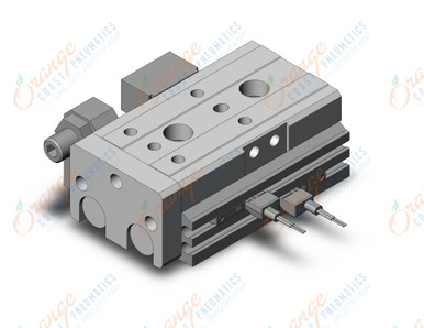 SMC MXQ12-10CS-M9BVL cyl, slide table, stroke adj, MXQ GUIDED CYLINDER - Orange Coast Pneumatics ...