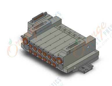 SMC SS5V2-10FD1-06BS-C4-D mfld, plug-in, d-sub connector, SS5V2 ...