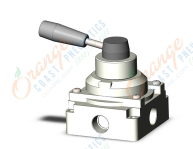 SMC VH401-N04-R hand valve 1/2 npt side pt, VH HAND VALVE - Orange Coast Pneumatics - LIVE STORE