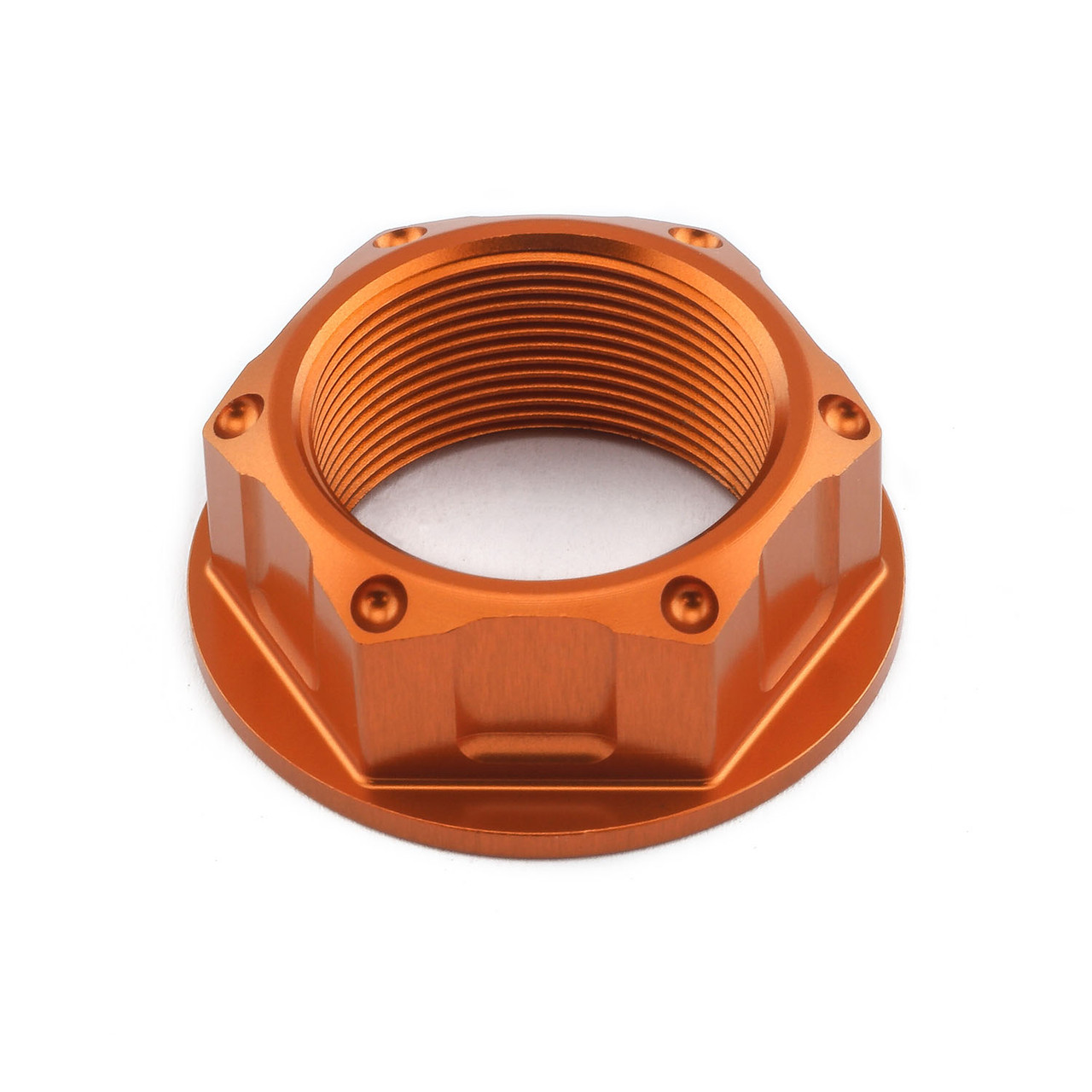 Aluminium Flanged Top Yoke Nut M24x(1.00mm) (Open) | Pro-Bolt