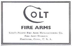 Colt Fire Arms Trade Label