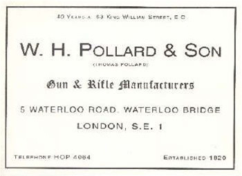W. H. Pollard & Son Label
