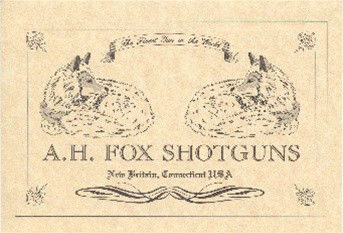 A.H.Fox CSMC Trade Label (6½ x 4½) - A.H. Fox Shotguns