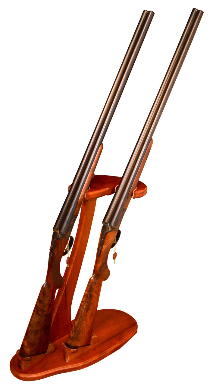 Hardwood 2 Gun Stand | Perfect Compliment to Any Gun Room