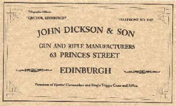 John Dickson & Son Label