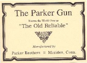 Parker Trade Label - Connecticut Shotgun Manufacturing Company