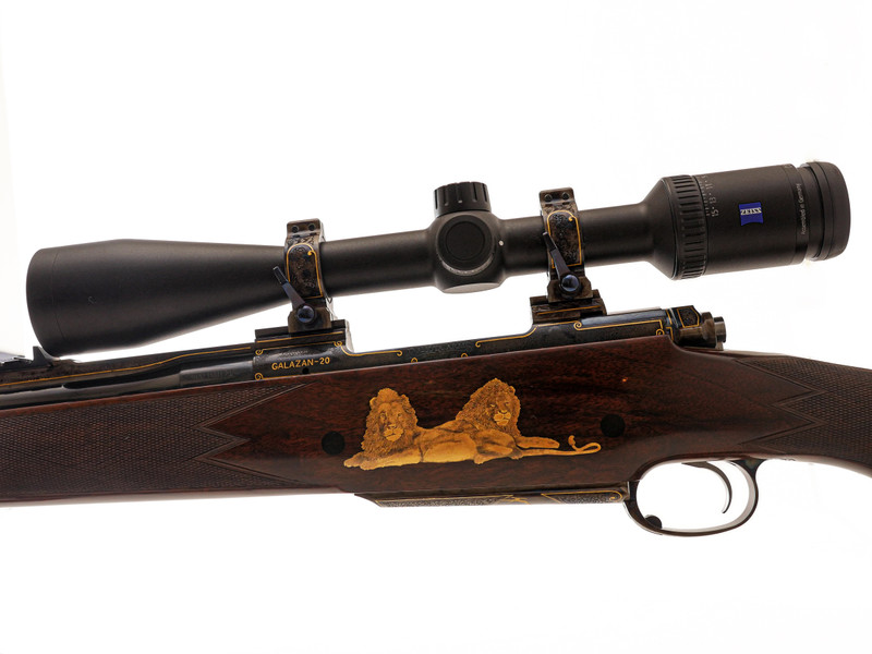 GALAZAN - Custom Bolt Action Rifle, 400 H&H Magnum. 24” Barrel. #24329 ...