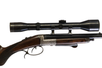 W. Collath - Single Shot Underlever Rifle w/Original Tesko Scope, 6 ...