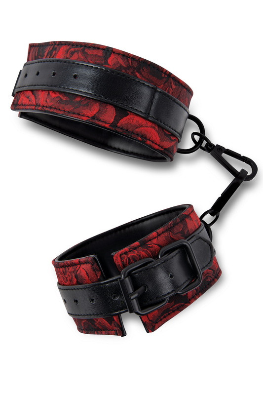 Rosegasm Faux Leather Handcuffs - Spicy Lingerie