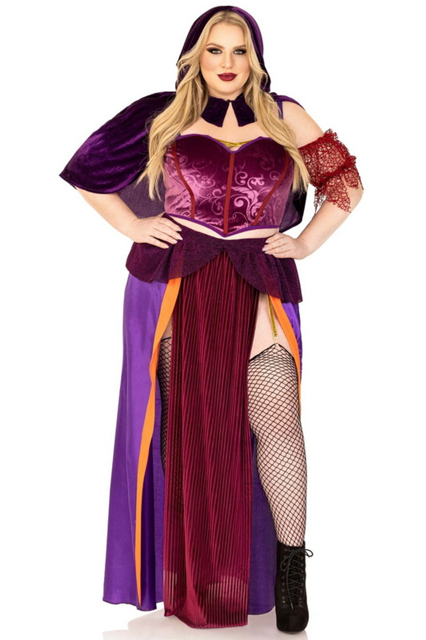 Plus Size Black Magic Babe Halloween Costume Spicy Lingerie