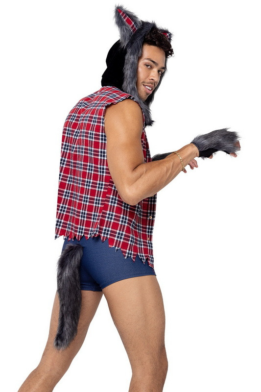 Men's Full Moon Werewolf Halloween Costume - Spicy Lingerie