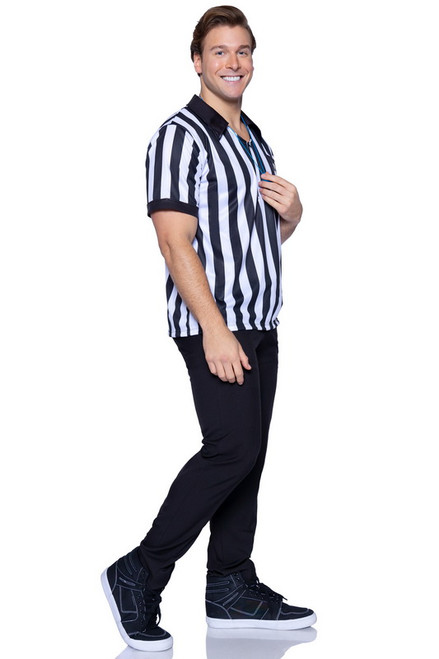 Men's Black & White Referee Costume On Sale - Spicy Lingerie