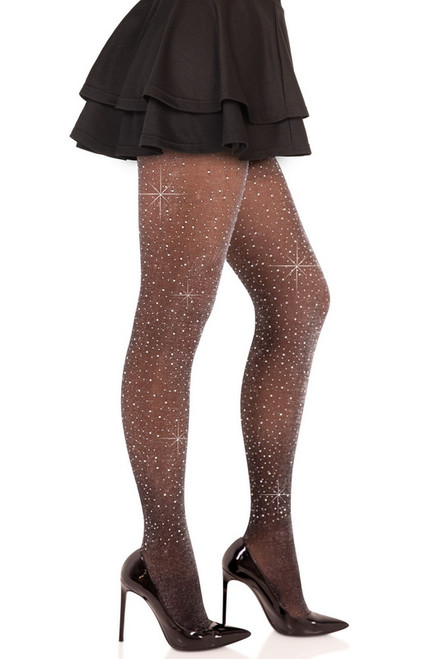 Black Stardust Magic Pantyhose - Spicy Lingerie