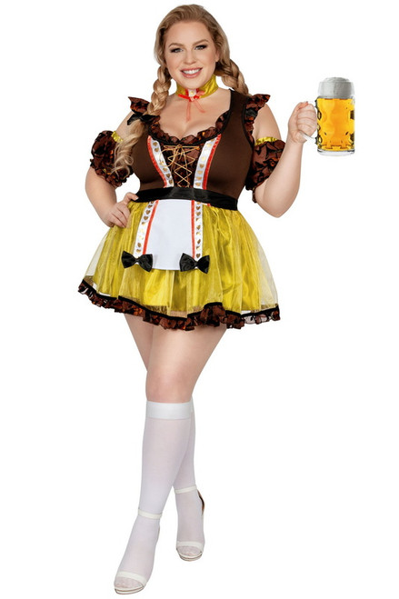 Plus Size Octoberfest Babe Costume Spicy Lingerie