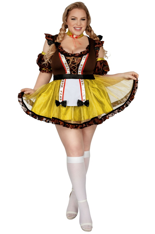 Plus Size Octoberfest Babe Costume Spicy Lingerie