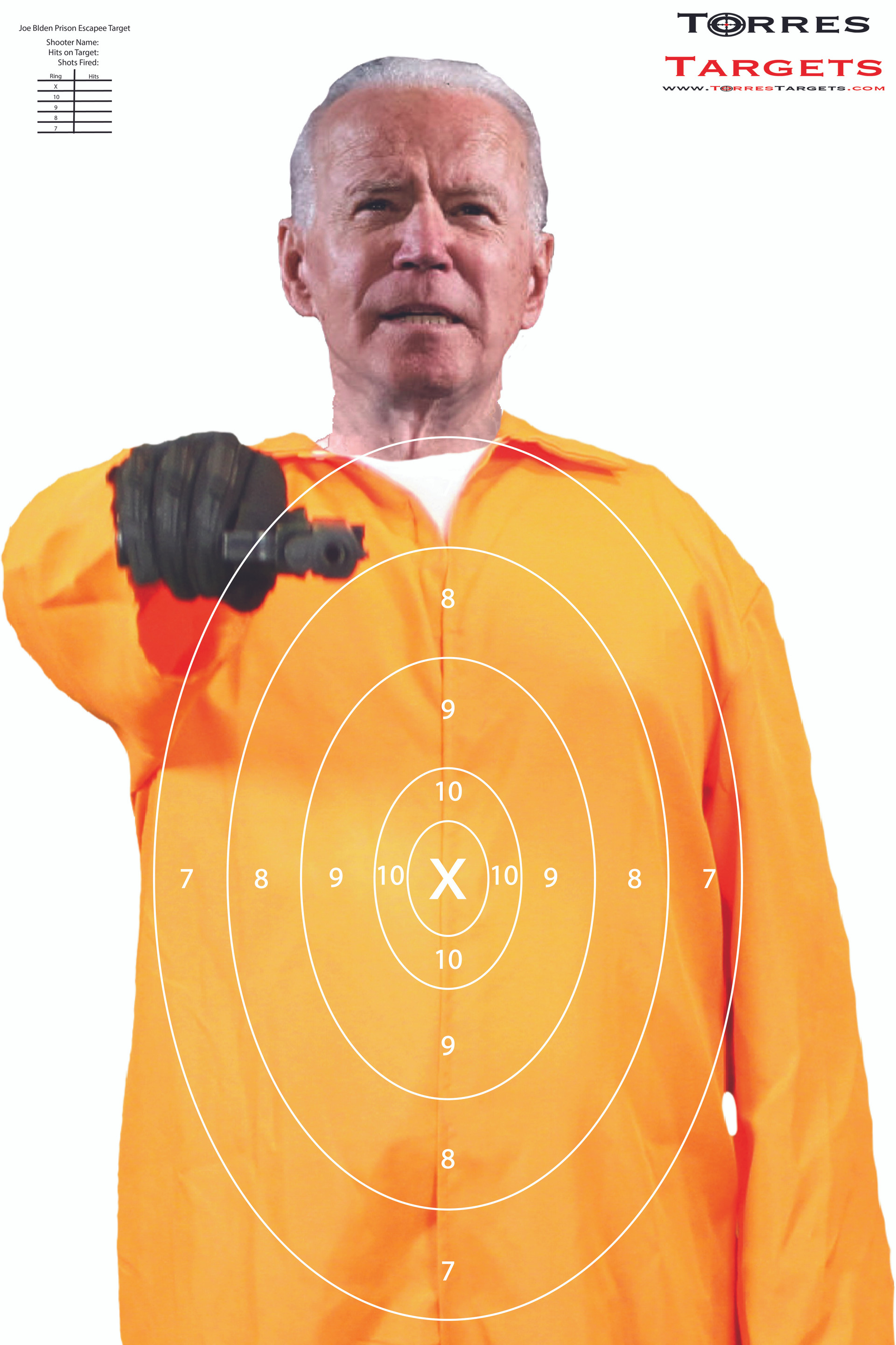 Joe Biden Shooting Target - Prison Escapee