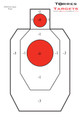 IDPA Style Paper Shooting Target - Red
