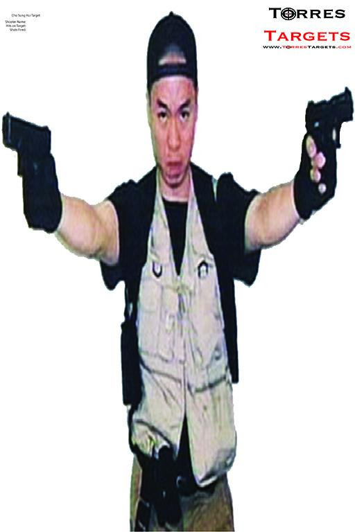 Seung-Hui Cho Paper Shooting Target from TorresTargets.com