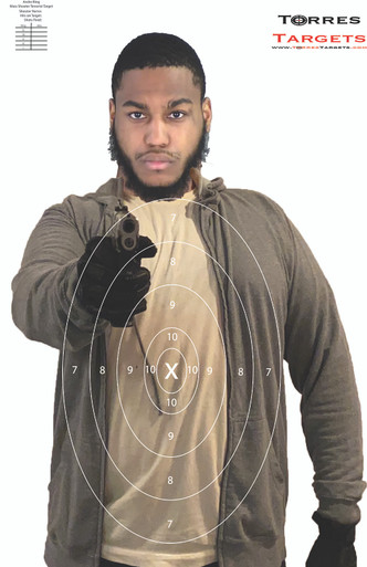 Christopher Darnell Jones Paper Shooting Target - Mass Shooting Terrorist