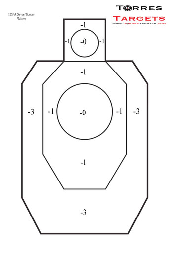 IDPA Style Paper Shooting Target - Yellow