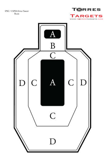 IPSC & USPSA Style Paper Shooting Target - Black