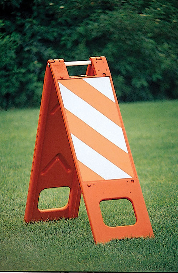 Narrowcade® Barricade Sign Frames - Pedestrian Barricades | TAPCO