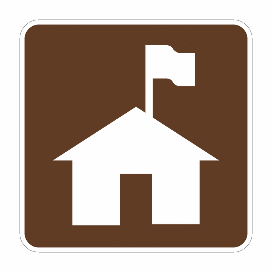 Ranger Station (Symbol) Sign RS-015 - NPS (National Park Service) Signs ...