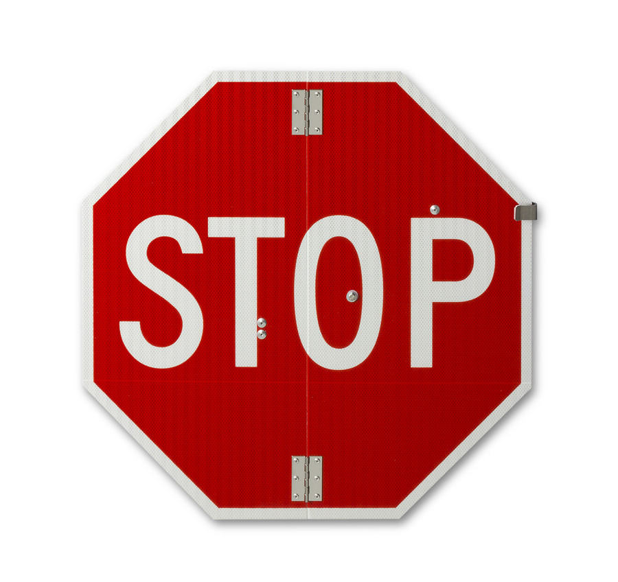Folding STOP Sign - Folding Signs | TAPCO