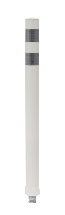 City Post Surface Mount Delineator, 3" OD Flexible, Permanent Anchor ...