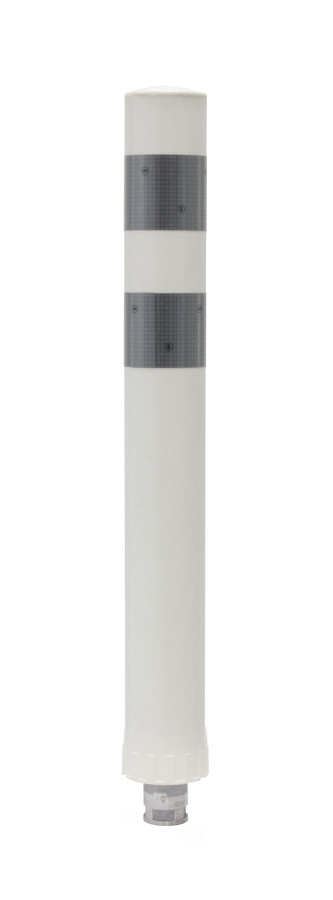 City Post Surface Mount Delineator, 3" OD Flexible, Permanent Anchor ...