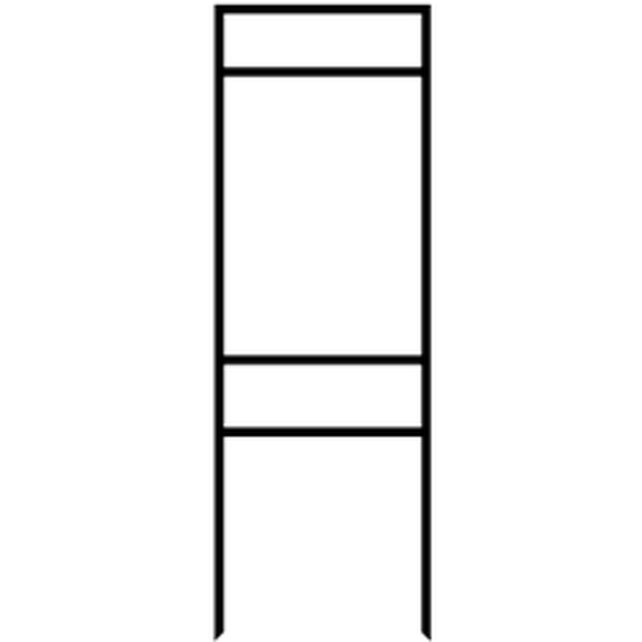 Slide-In Lawn Frame for 18"W x 24"H and (2) 6"H x 18"W Signs - Lawn ...