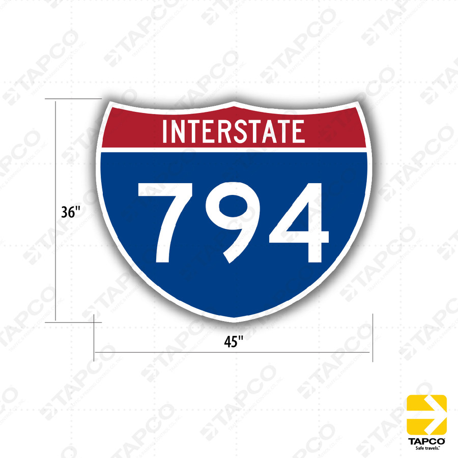 M1-1 INTERSTATE ROUTE (specify 1-3 digits) Sign - Interstate Route ...