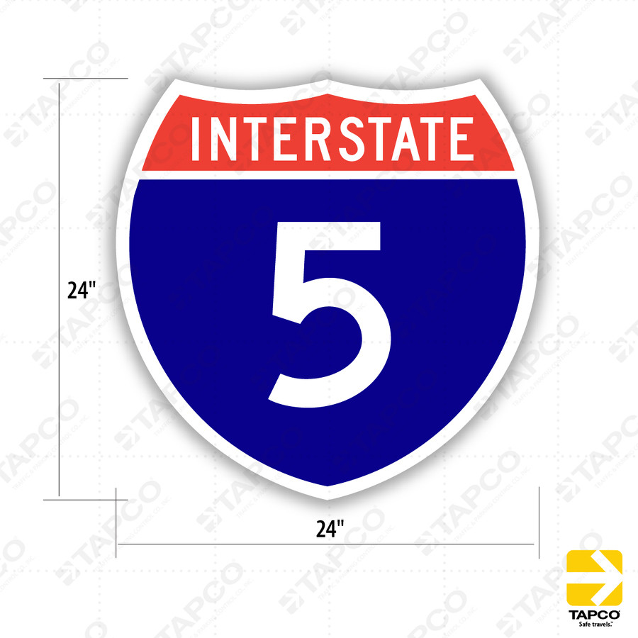 M1-1 INTERSTATE ROUTE (specify 1-3 digits) Sign - Interstate Route ...
