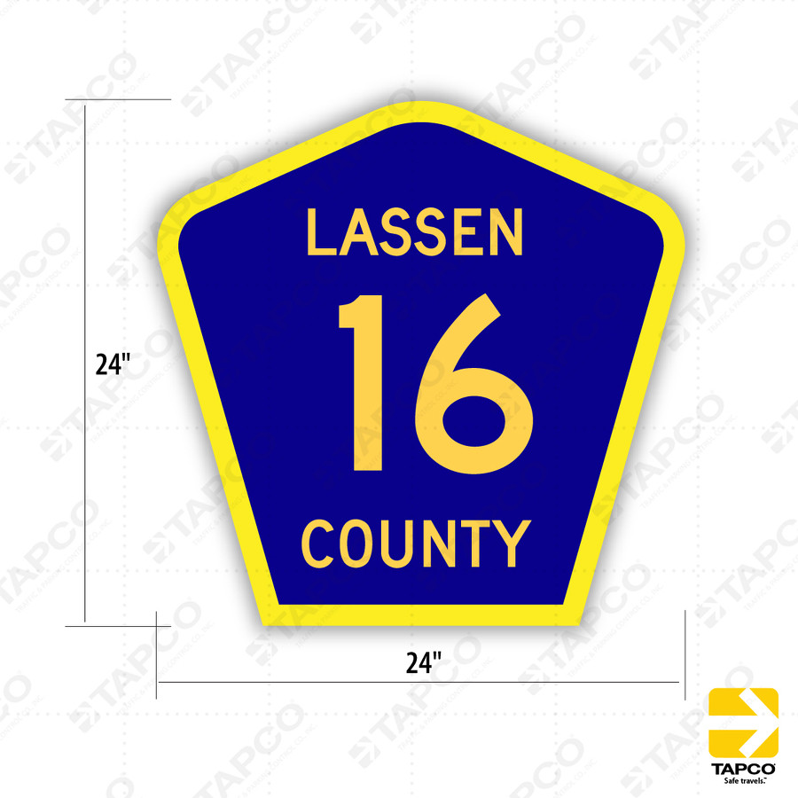 M1-6 County Route Sign (specify 1-3 digits) - Interstate Route Signs ...
