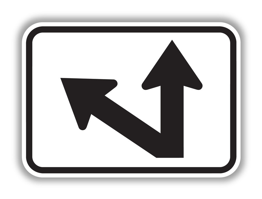 M6-7 Directional Arrow (Left) Sign - Auxiliary Signs | TAPCO