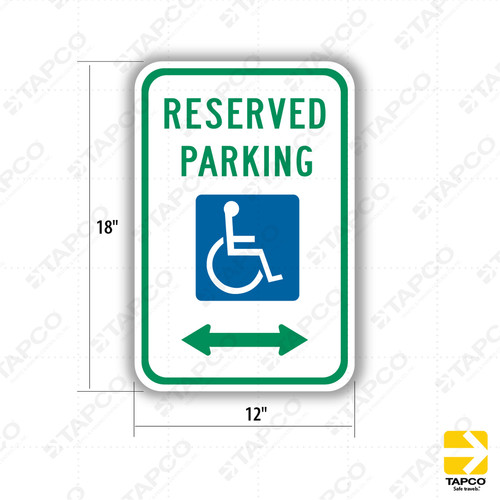 R99 (CA) HANDICAP (symbol) PARKING ONLY Sign - ADA Handicap Signs | TAPCO