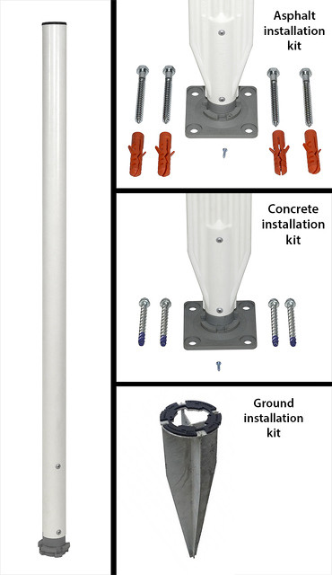 Flexible Spring Based - 6' Sign Post Systems - Spring Post Base ...