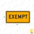 W10-1aP EXEMPT Sign - Railroad Warning Signs | TAPCO