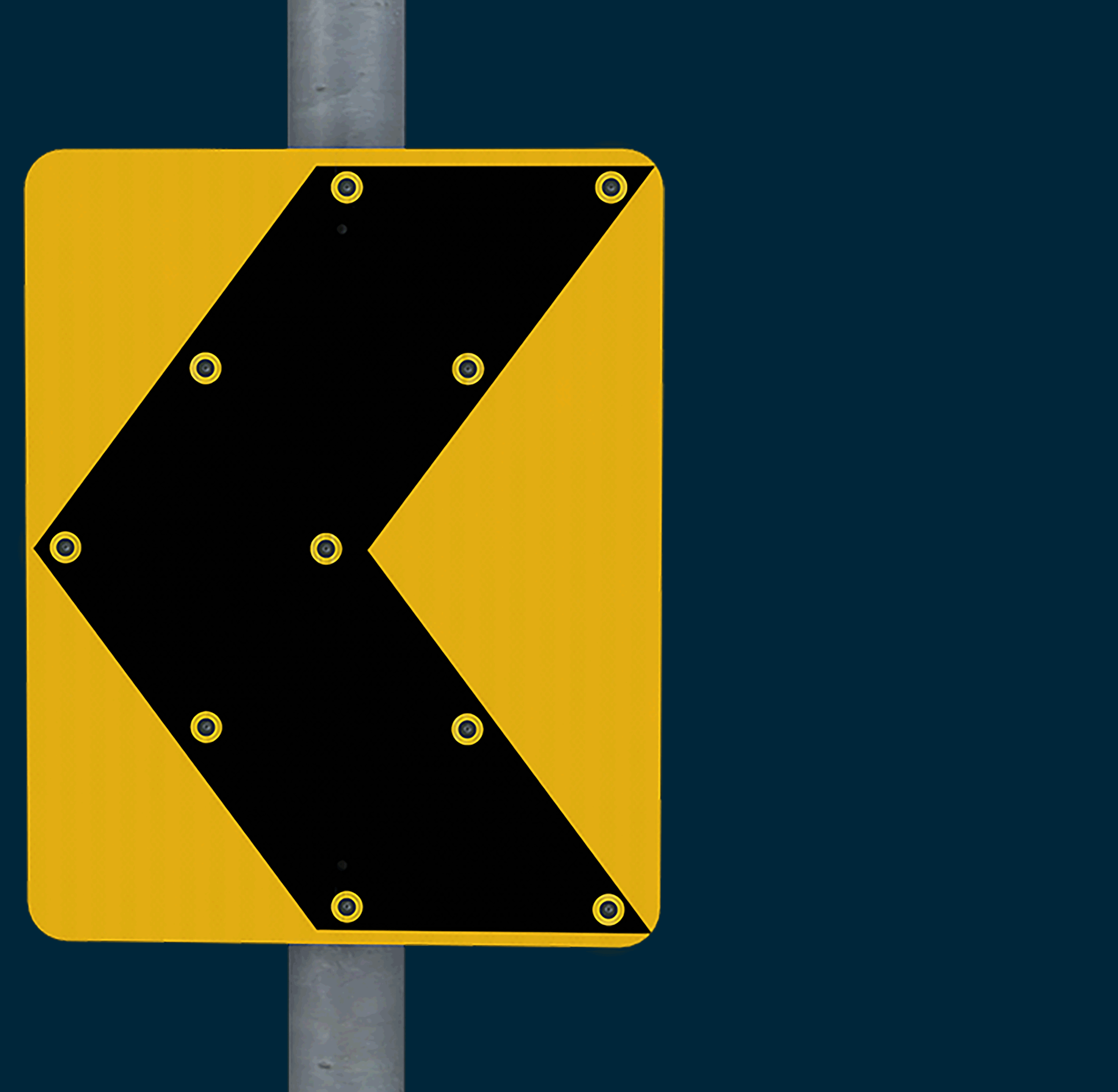 BlinkerChevron™ Dynamic Curve Warning System - Driver Awareness | TAPCO