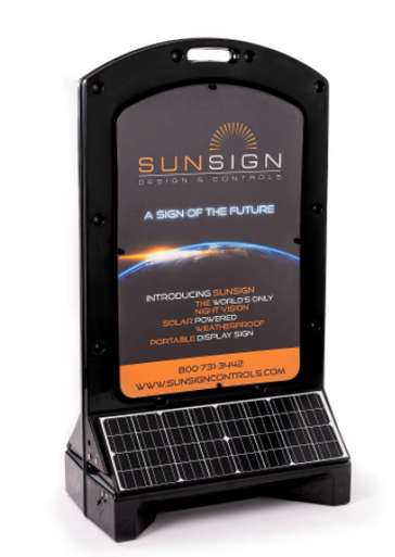 SunSign - Solar Powered Portable Display Sign - TAPCO - Traffic and ...